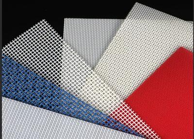 China 0.1m-30m Square Polyester Mesh Belt Uniform Mesh High Temperature Resistance for sale