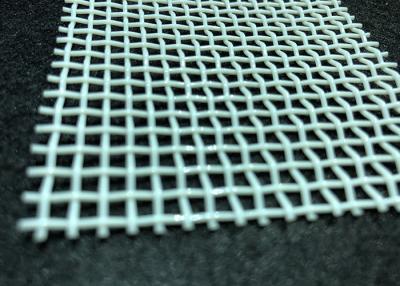 China White Blue Plain Weave Square Hole Polyester Mesh Belt 0.1m-25m Long for sale