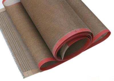 China Coated Fiberglass Open Mesh Food Grade PTFE Conveyor Belt 30cm to 4.3m Width -70°C to 260°C Temperature Range for sale