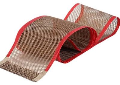 China Food Grade PTFE Fiberglass Conveyor Belt Oil Resistant 1x1mm Mesh 0.5mm Thick for sale