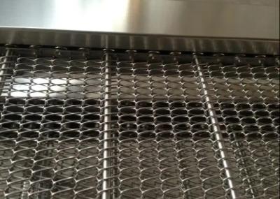 China 304 Stainless Steel Chain Mesh Conveyor Belt 50.8mm Pitch Anti Oxidization for Food Processing for sale