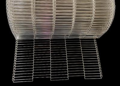 China 304 Stainless Steel Wire Mesh Flat Flex Conveyor Belt High Temperature Resistance for sale