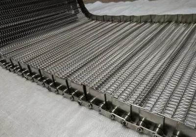 China Food Grade Stainless Steel Chain Mesh Conveyor Belt - 304/316 Material with FDA & ISO 9001:2008 Certification for sale