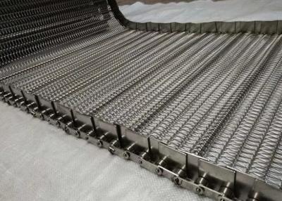 China 304 Stainless Steel Chain Mesh Conveyor Belt 50.8mm Pitch for Food Production for sale