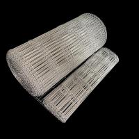 China Stainless Steel Flat Flex Wire Mesh Conveyor Belt For Pizza Oven for sale