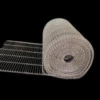 China Stainless Steel Flat Flex Wire Mesh Conveyor Belt 304 Heat Resistant 70-85% Open Area for sale