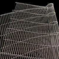 China Stainless Steel Flat Flex Conveyor Belt 304 Food Grade 1.7mm Wire Diameter 9.2mm Pitch for Chocolate Production for sale