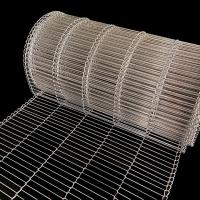 China Stainless Steel Flat Flex Wire Mesh Conveyor Belt with 70-85% Open Area for Food Processing for sale
