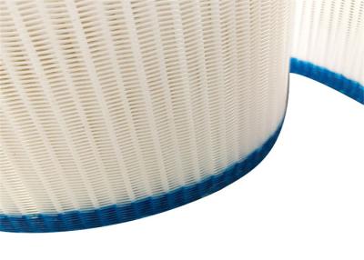 China White Color 100% Polyester Mesh Belt Spiral Dryer Mesh For Paper Mill for sale