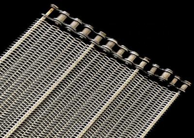 China 1000mm × 10m Stainless Steel Chain Mesh Conveyor Belt | Food Grade 304 | 0.8-4mm Wire Diameter for sale