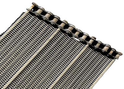 China Food Grade 304 Stainless Steel Chain Mesh Conveyor Belt 1000mm Width 10m Length for sale
