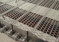 China Sus304 / 316 Conveyor Wire Mesh Belt Spiral Grid 2mm Dia for sale