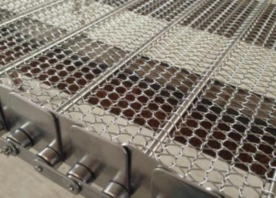 China Sus304 / 316 Conveyor Wire Mesh Belt Spiral Grid 2mm Dia for sale