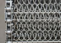 China Stainless Steel Wire Conveyor Belt 5-7mm Rod Diameter 19.05-38.1mm Pitch Heat Resistant for sale
