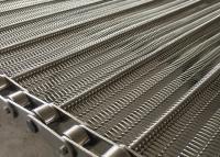 China 304 Stainless Steel Chain Mesh Conveyor Belt Food Grade 0.8-4mm Wire Diameter for sale
