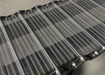 China 304 Stainless Steel Chain Mesh Conveyor Belt 0.8-4mm Wire Diameter 30cm-4m Width for sale