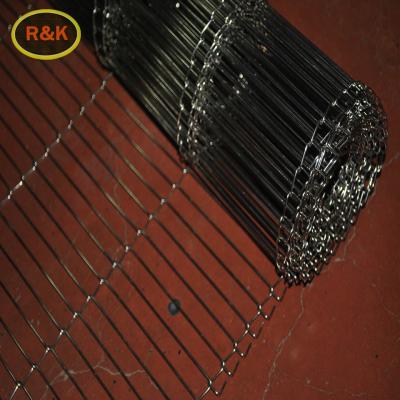 China Stainless Steel Spiral Mesh Belt 0.3-3.6m Width for Conveying Drying Baking for sale