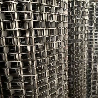 China Stainless Steel Compound Balanced Spiral Mesh Belt Rod Pitch 7-60mm Length 3-200m for sale