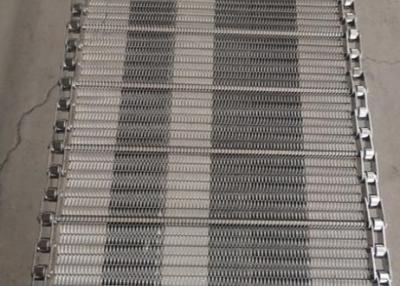 China SS304 SS316 PTFE Spiral Mesh Conveyor Belt 0.8-4mm Wire Diameter 1200°C for sale