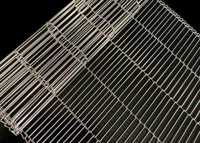 China SUS304 Flat Flex Wire Mesh Conveyor Belt 100-4000mm Width ISO9001 Food Production for sale