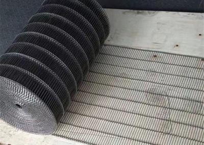 China Heat Resistant Stainless Steel Flat Flex Conveyor Belt Rod Pitch 4.24-20.32mm for sale