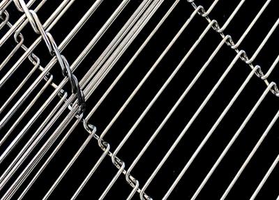 China SUS304 Flat Flex Wire Mesh Conveyor Belt 4-20mm Rod Pitch 800°C Resistant for sale