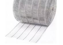 China SUS304 Flat Flex Wire Mesh Conveyor Belt 4-20mm Rod Pitch 800°C for sale