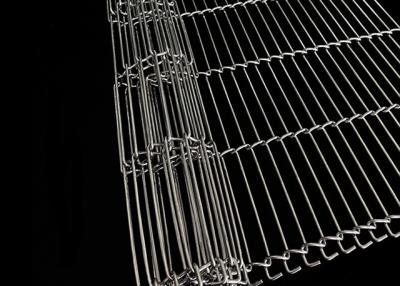 China 316L Stainless Steel Flat Flex Mesh Conveyor Belt 76mm-42000mm Width for sale
