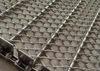 China Food Grade SS304 SS316 Eye Link Conveyor Belt 0.3-3.6m Width Rod Pitch 7-60mm for sale