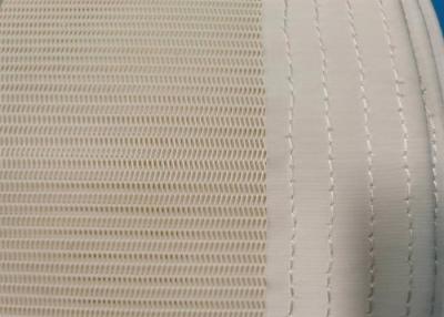 China 45mm Middle Loop Polyester Spiral Conveyor Belt with Side Cloth - 150°C Temperature Resistance, 15,000-20,000 m³/m²h Air Permeability for sale