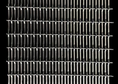 China 304 Stainless Steel Architectural Wire Cable Mesh - 1mm Wire Diameter, 36mm Pitch for Hotel Facades for sale