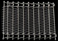 China Food Grade 316 Stainless Steel Spiral Mesh Belt for Seafood Freezing Ovens - 300mm to 2m Width, 3m Length for sale