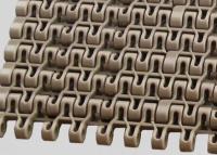 China 47% - 55% Open Area Flat Spiral Plastic Conveyor Wire Mesh Belt  Withstands Temperature for sale