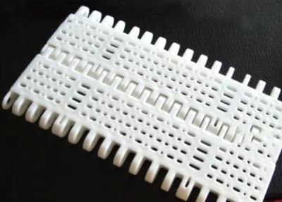 China Flush Grid Modular Plastic Conveyor Belt 25.4mm Pitch PP POM 9mm Thickness for sale