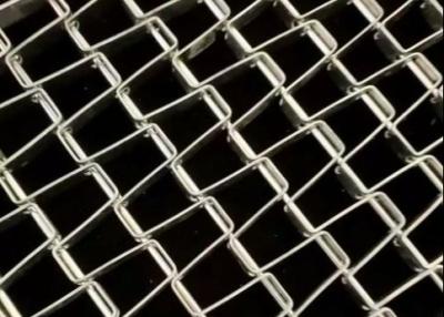 China 304 Stainless Steel Flat Wire Honeycomb Mesh Belt 2mm Thickness 1 Inch Pitch Heavy Load for sale