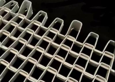 China SUS310 High Temperature Flat Wire Mesh Belt for Furnace 12.7-76.2mm Pitch for sale