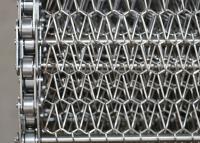 China SUS304 SUS316 Stainless Steel Chain Link Spiral Wire Mesh Belt for Food Conveyor 1200mm Width for sale