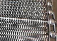 China Food Grade 304 Stainless Steel Spiral Wire Mesh Conveyor Belt 1.2m 1.5m 1.8m Width for sale