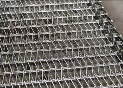 China Stainless Steel Chain Spiral Conveyor Belt 1m to 1.5m Wide Balance Weave Mesh for sale