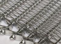 China Stainless Steel Chain Link Wire Mesh Conveyor Belt 0.5mm-4mm Wire Diameter for Food Industry for sale