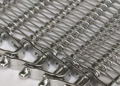 China Stainless Steel Chain Link Wire Mesh Conveyor Belt 0.5mm-4mm Wire Diameter for Food Industry for sale