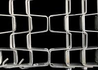 China Stainless Steel Honeycomb Conveyor Belt 304 316 Flat Wire Mesh for Industrial Transport for sale
