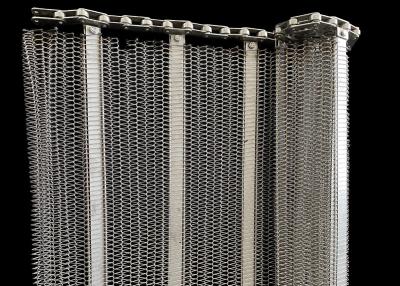 China Chain Mesh Conveyor Belt 7-60mm Rod Pitch High Temperature Resistant Stainless Steel 304 for sale