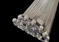 China Chain Mesh Conveyor Belt 1000mm x 10m Food Grade High Temperature Resistance 0.8-4mm Wire for sale
