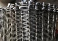 China Spiral Weave Stainless Steel Chain Mesh Conveyor Belt 1m 1.2m 1.5m Wide for sale