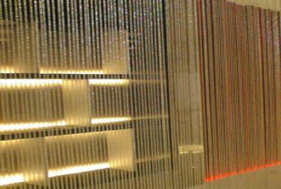 China Spiral Herringbone Pattern Brass Copper SS Woven Decorative Mesh for Building Exterior Partitions for sale