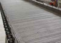 China Food Grade 304 Stainless Steel Conveyor Belt 2mm Mesh for Vegetable Washing for sale
