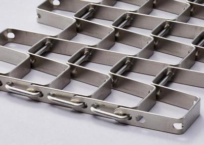China Custom Flat Top Chain Mesh Conveyor Belt for Food Packaging, Industrial Processing and Automated Conveying Lines for sale