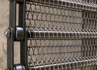 China Food Grade Stainless Steel Spiral Mesh Belt 1 Inch Pitch for Vegetable Blanching Conveyor for sale