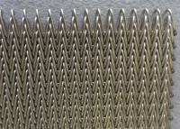 China Herringbone Woven Wire Conveyor Belt , Balanced Weave Conveyor Belts Welded Edge for sale